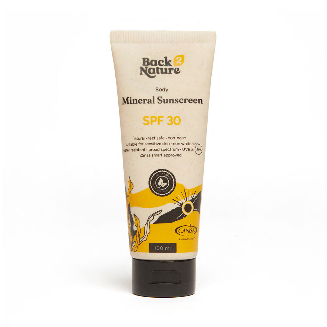 Back 2 Nature Body Mineral Sunscreen SPF 30 (100ml) - Krystal Waters ...