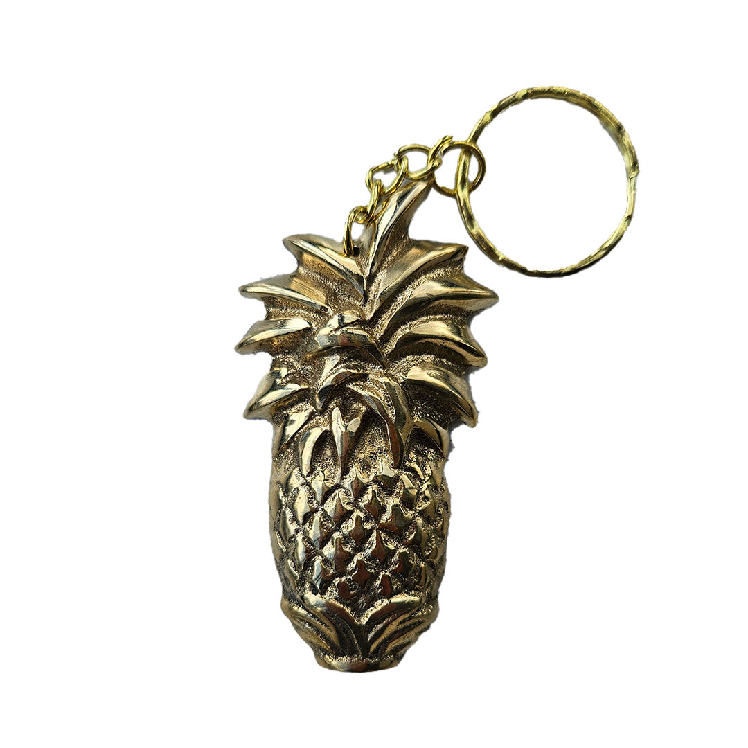 Bali Addiction Pineapple Brass Key Ring - Krystal Waters – Krystal ...