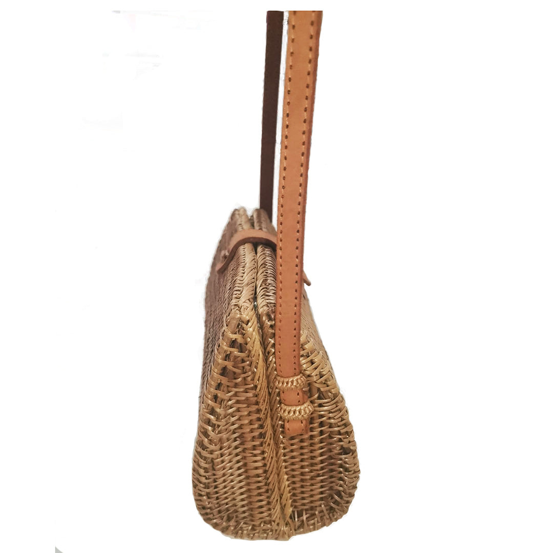 Bali Addiction Teardrop Rattan Handbag Small - Krystal Waters – Krystal ...