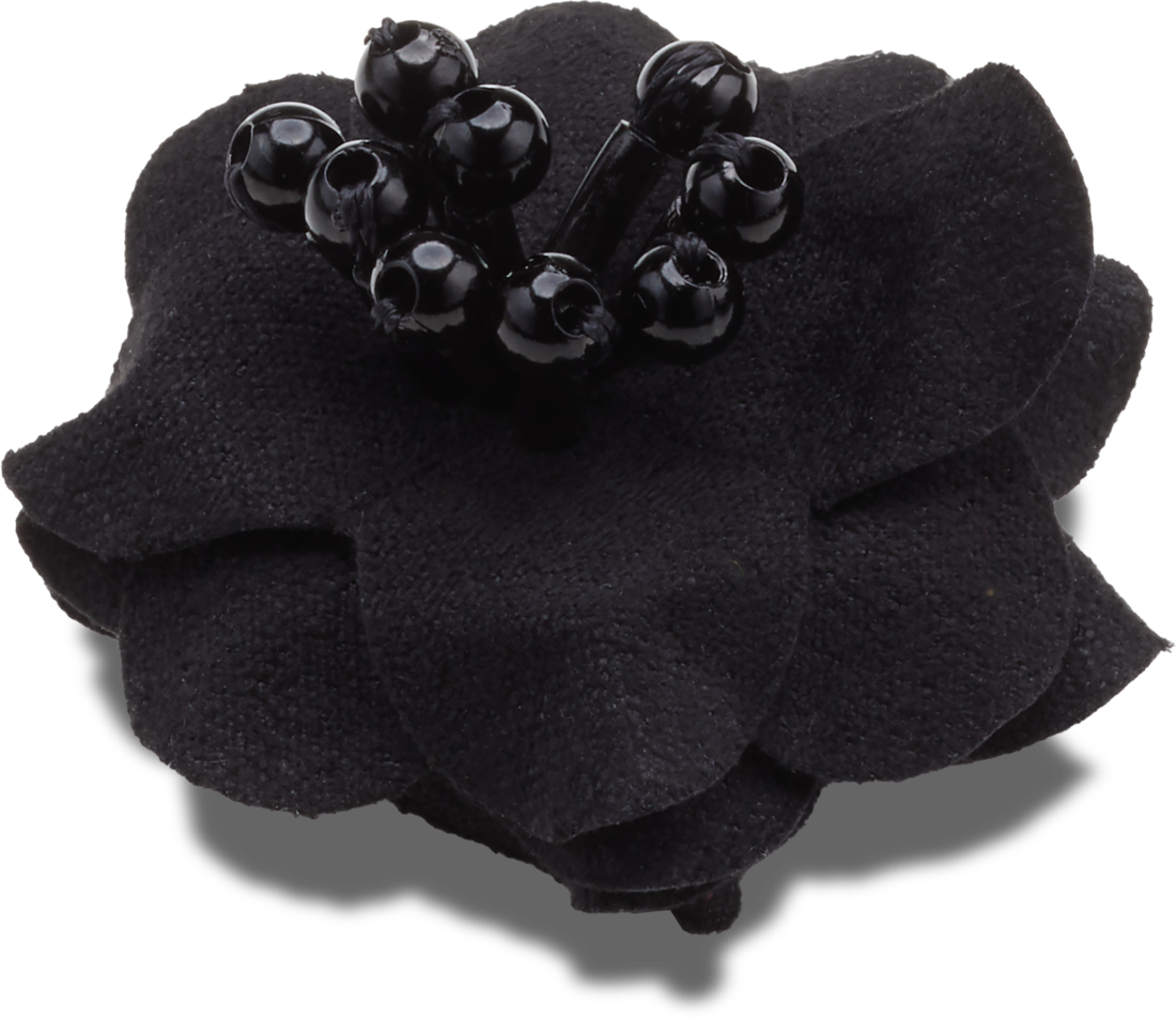 Crocs Jibbitz Charm Black Rose Loose - Krystal Waters – Krystal Waters ...