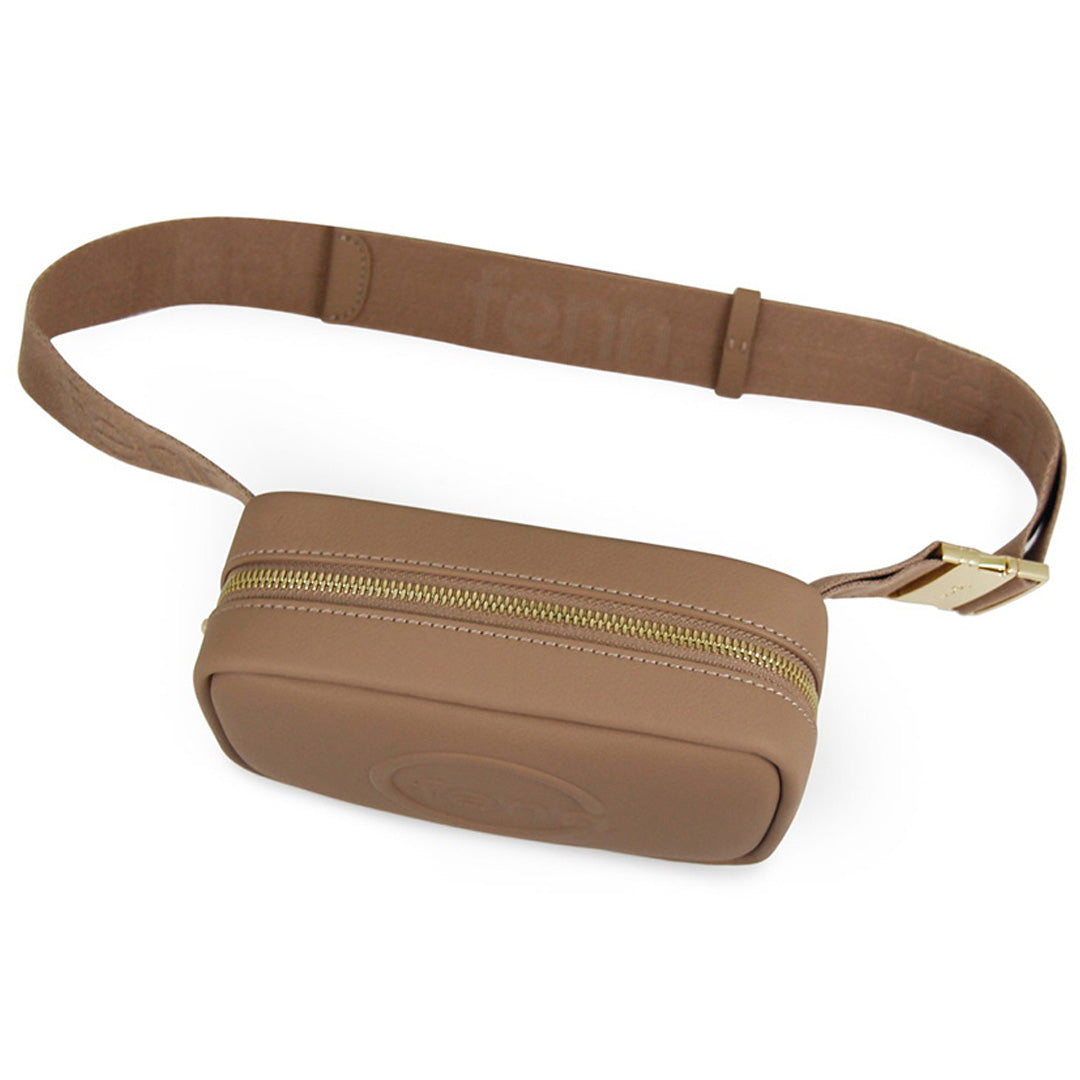 Fenn Collection Pouch Canvas Strap Cappuccino Gold Zip - Krystal Waters ...