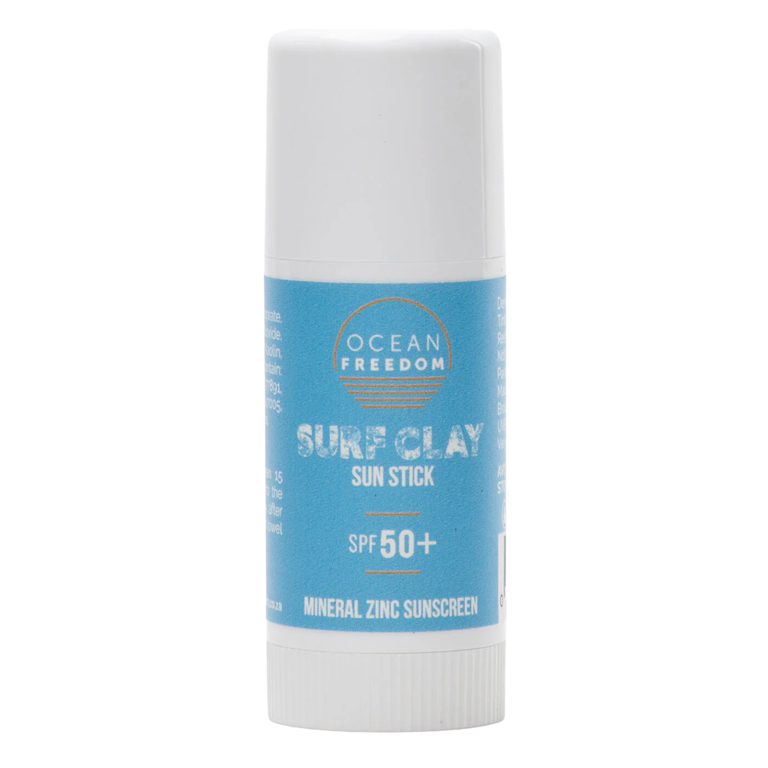 Ocean Freedom Surf Clay SPF 50+ Sun Stick 26g Blue - Krystal Waters ...